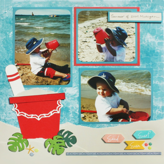 “Life’s A Beach” Layout Using the Sun-Kissed Collection – The Pages