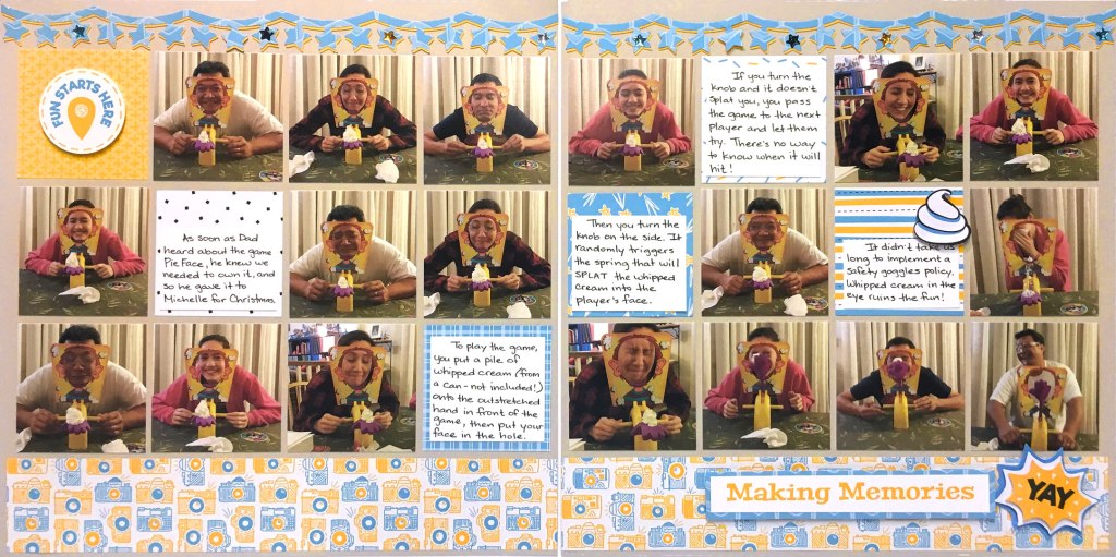 Raise the Stakes and Tell Your Stories with this Fun Two-Page Scrapbook ...