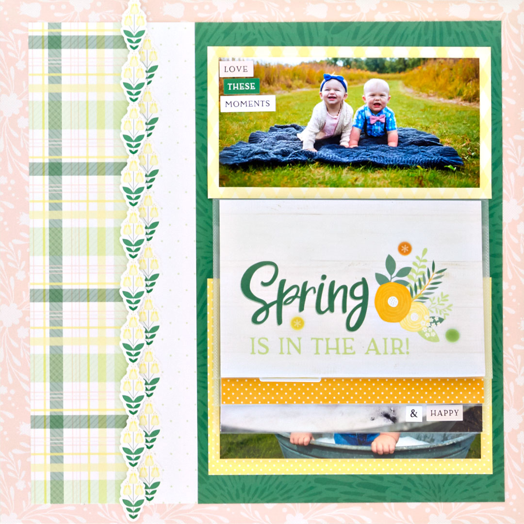 Spread Some Sunshine with this 2-Page Spring Scrapbook Layout – The Pages