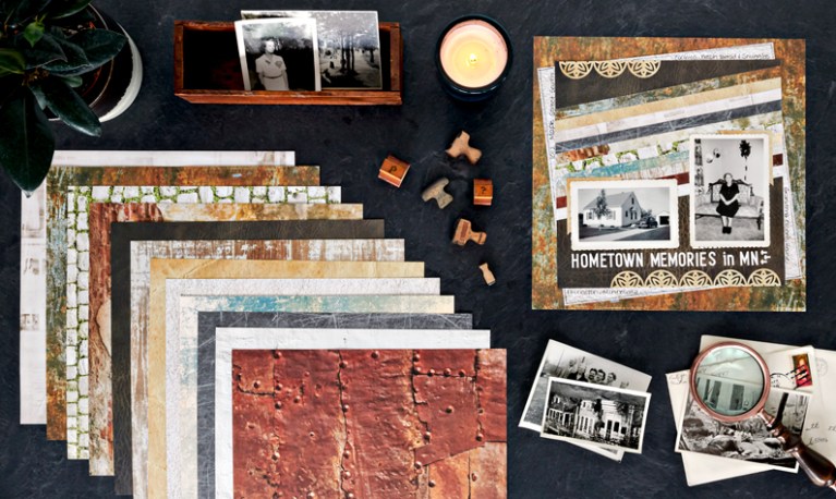 Get Rough Around the Edges with this Rustic Scrapbook Layout – The Pages