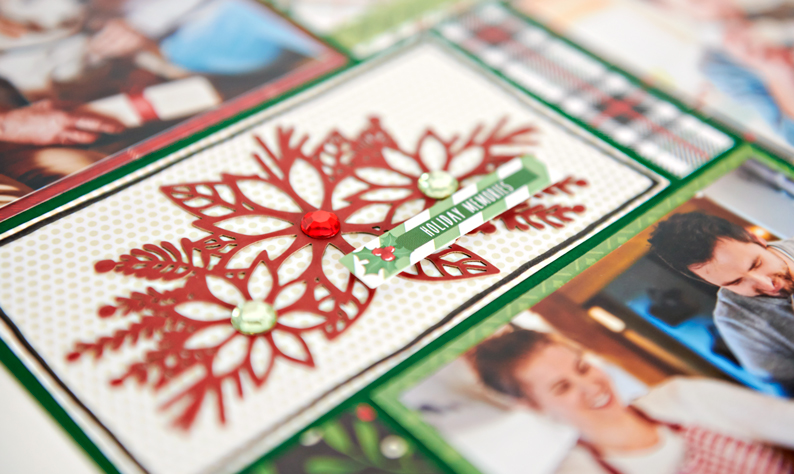 Get Holly and Jolly with this Christmas Scrapbook Layout – The Pages