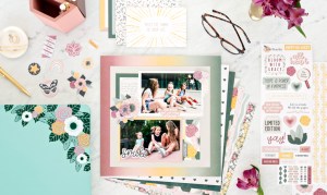 Celebrate Your Smile with this Floral Scrapbook Layout – The Pages
