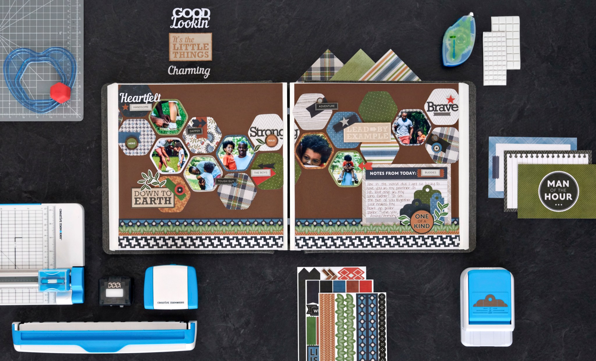 Kick Cliché to the Curb with this Classic Scrapbook Spread – The Pages