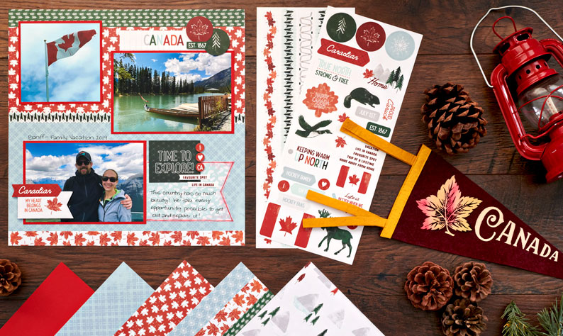 Go Forth to the Great White North With This Canada Scrapbook Layout ...