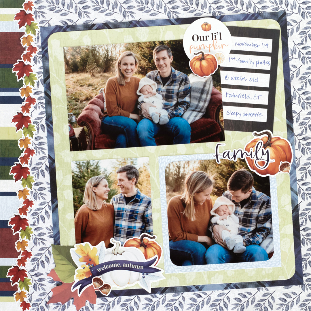Make Crisp Autumn Creations With This Fall Scrapbook Layout Idea – The ...