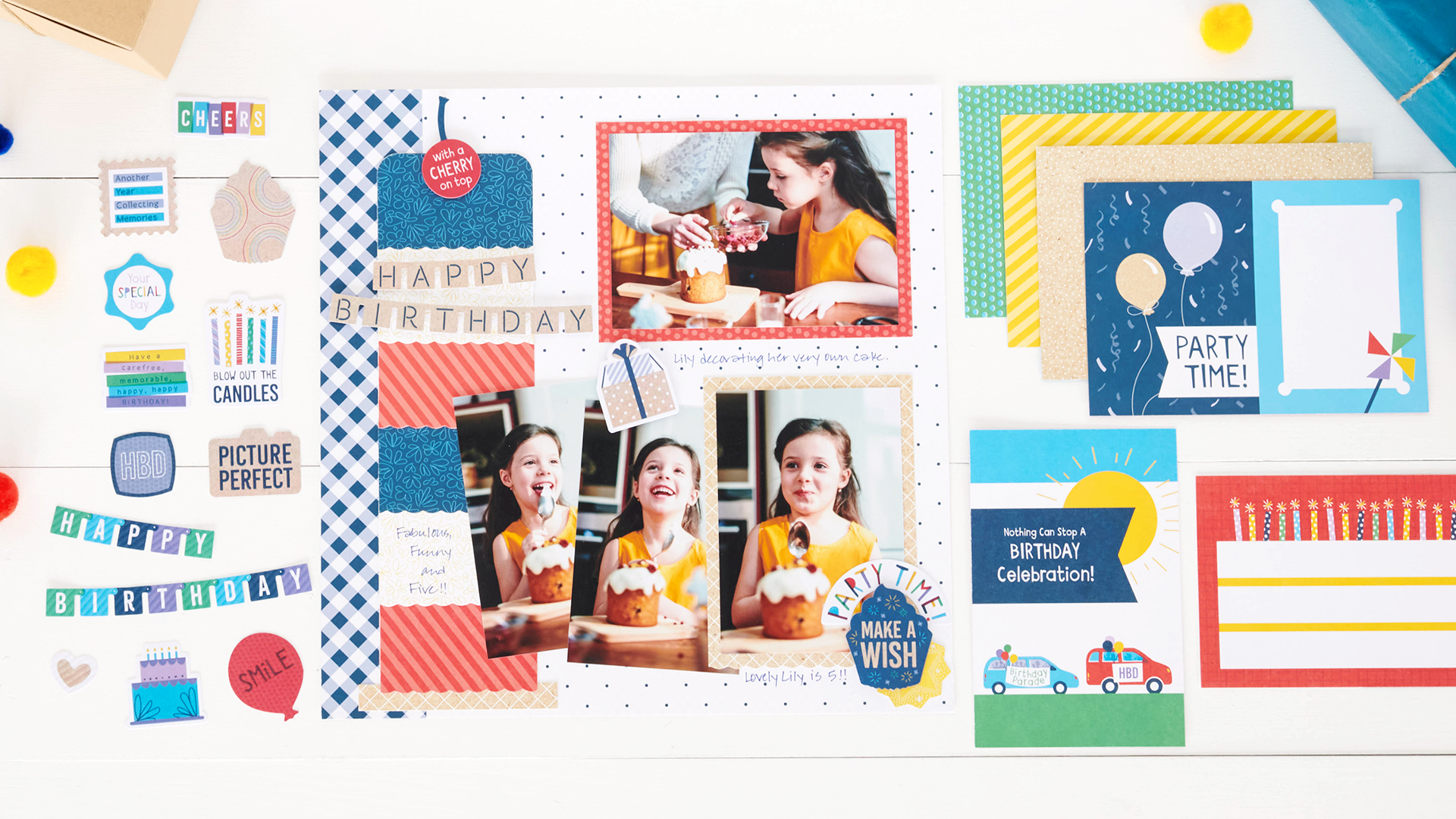 This Birthday Scrapbook Layout Serves Up Sweetness – The Pages