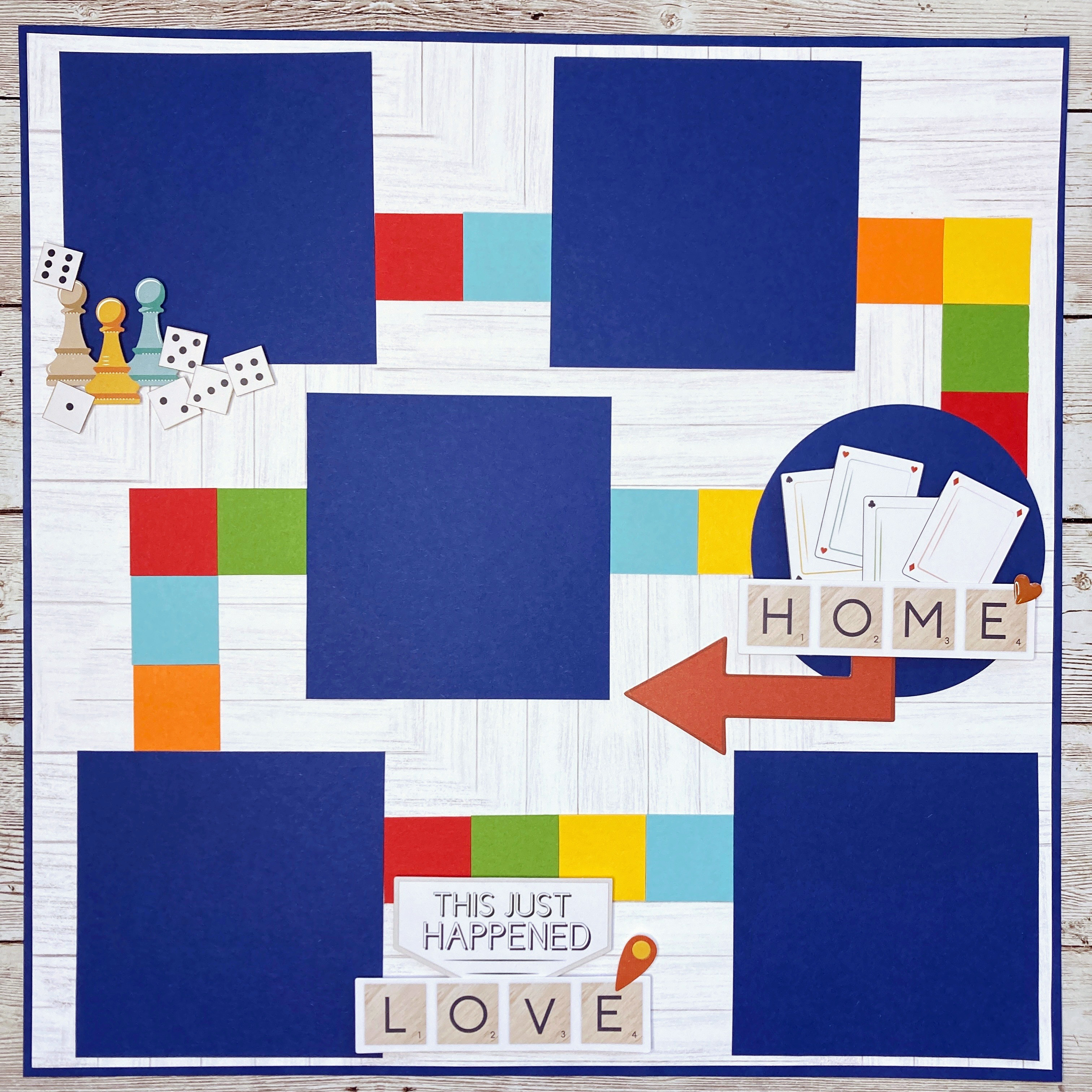 It’s a Family Night Delight With This Game Night Scrapbook Layout – The ...