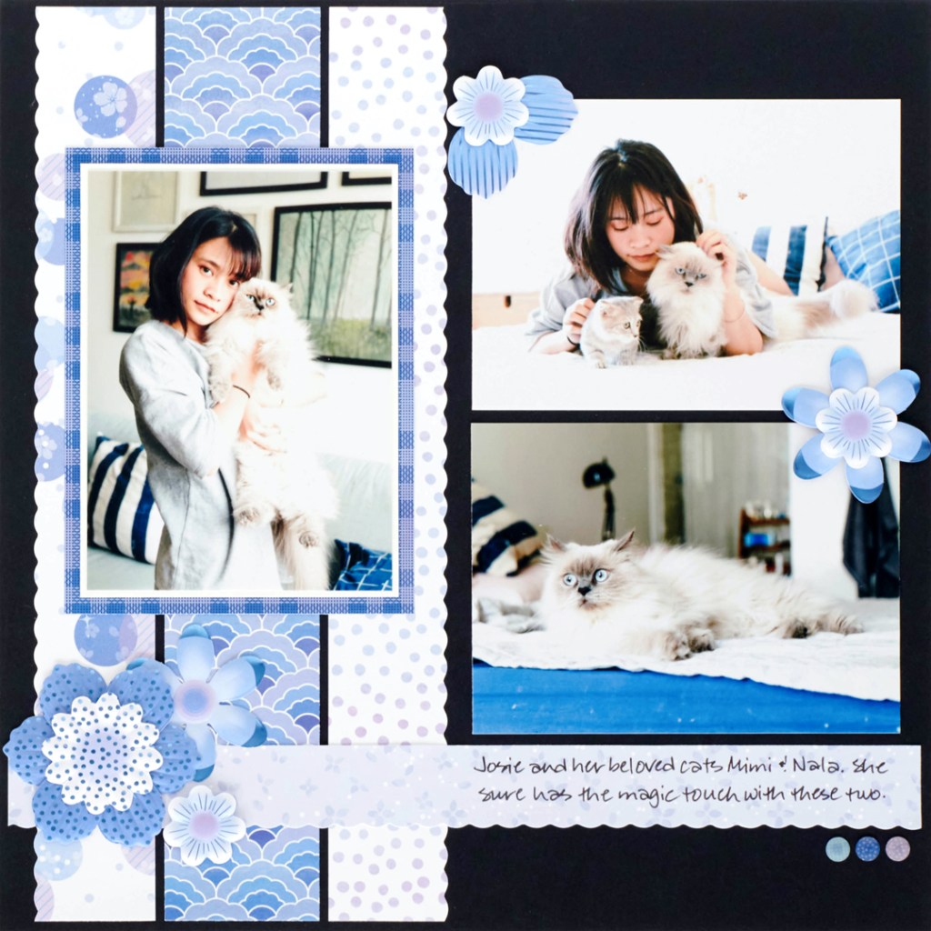 Highlight Hue-tiful Memories With This Blue Layout – The Pages