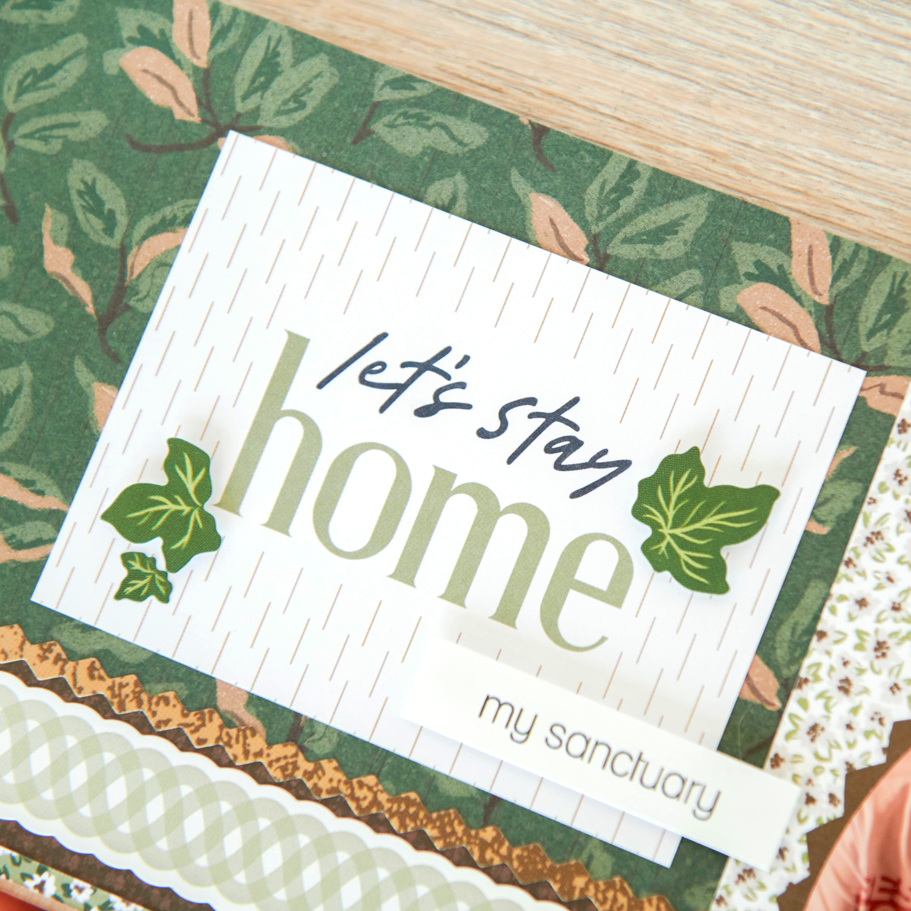 Channel Your Inner Homebody With This One-Page Home Scrapbook Layout ...
