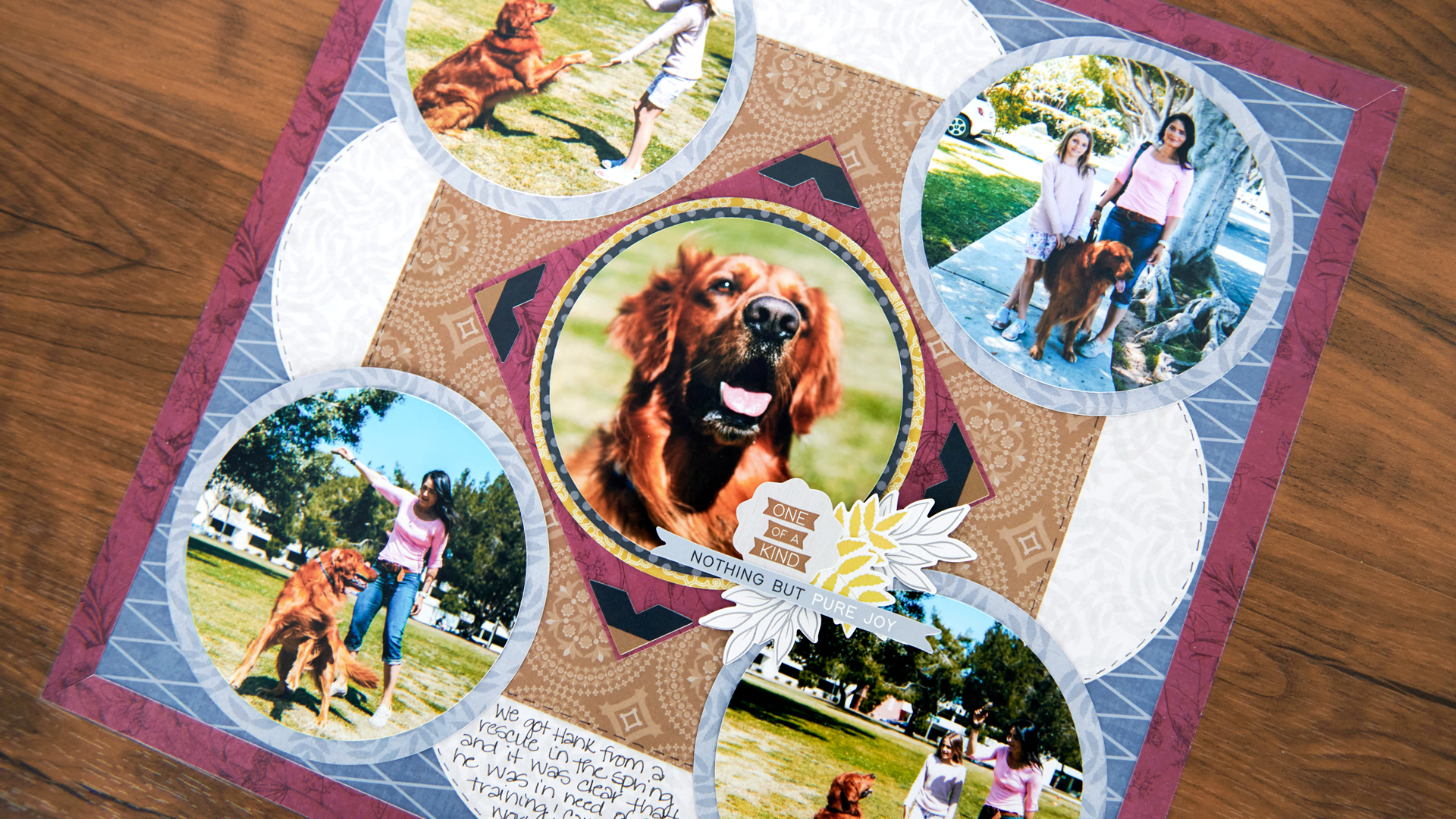 Encompass Every Day Moments With This Circle Photos Scrapbook Layout ...