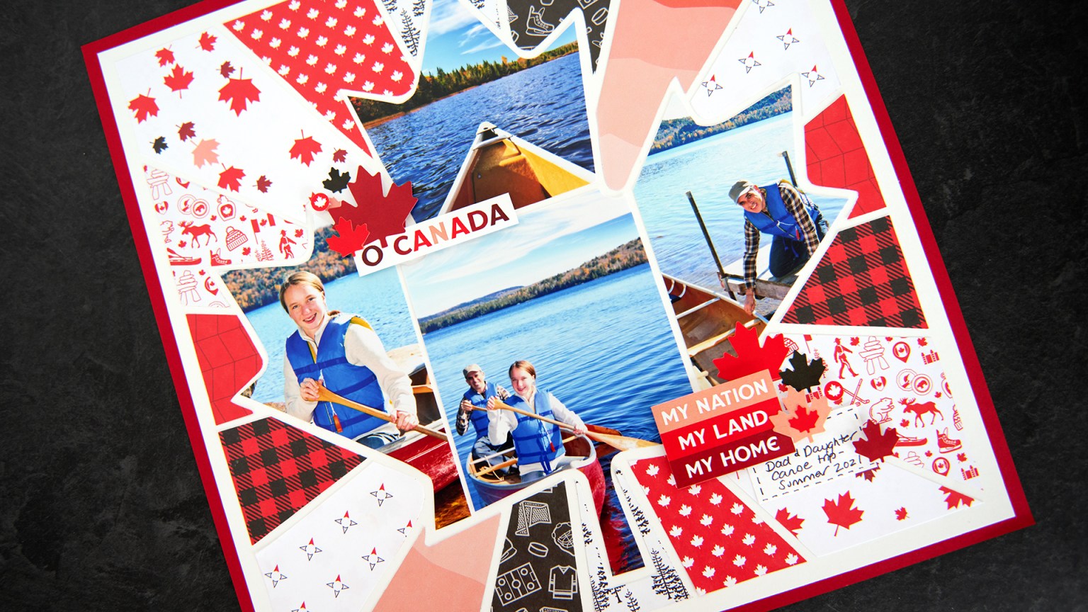 More Than Eh-mazing: Canada Scrapbook Layout To Celebrate Canada Day ...