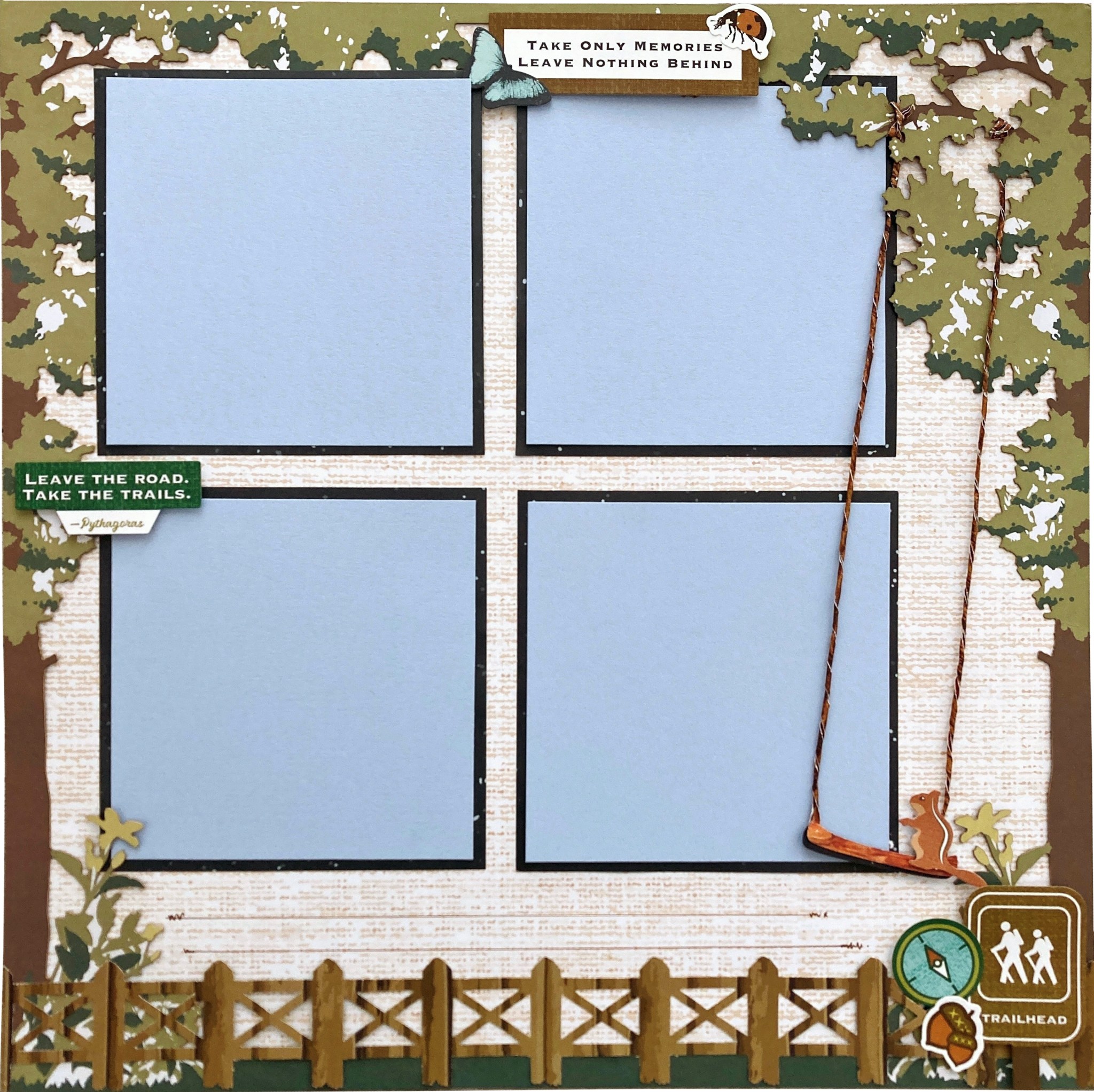 Swing Into Action With This Outdoor Scrapbook Layout?? – The Pages