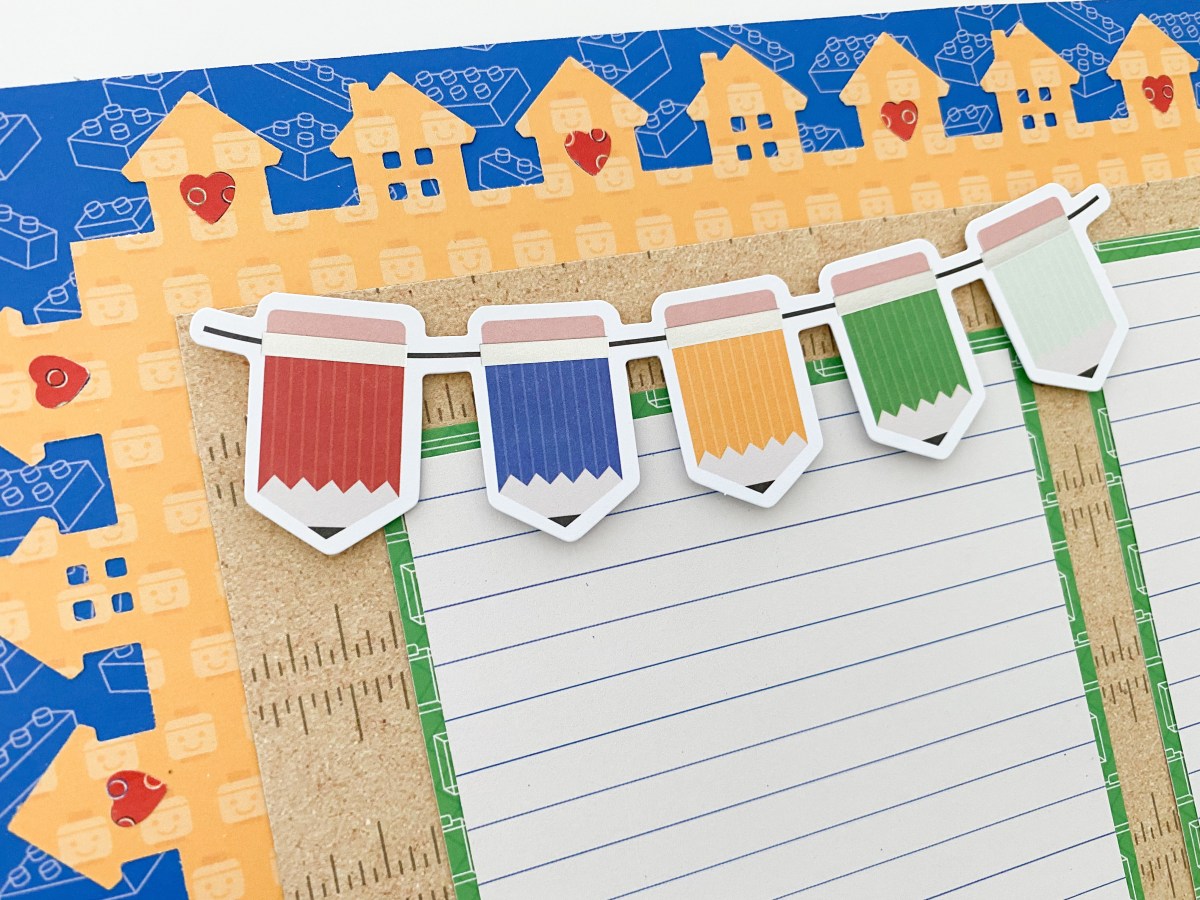 For A Love Of Learning: School Themed Scrapbook Layout – The Pages