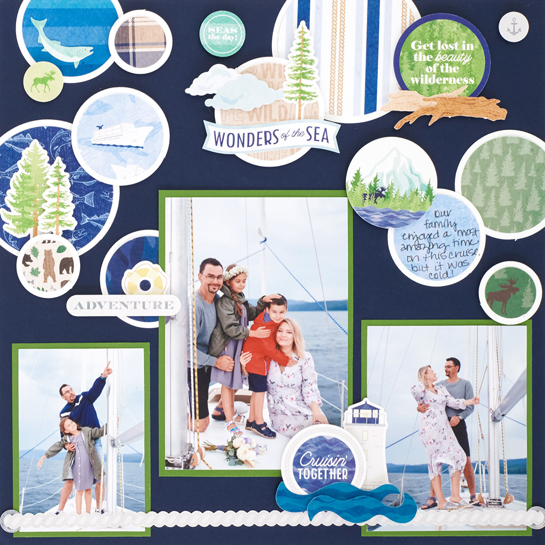 Enjoy Open Waters And Creativity With This Nautical Scrapbook Layout ...