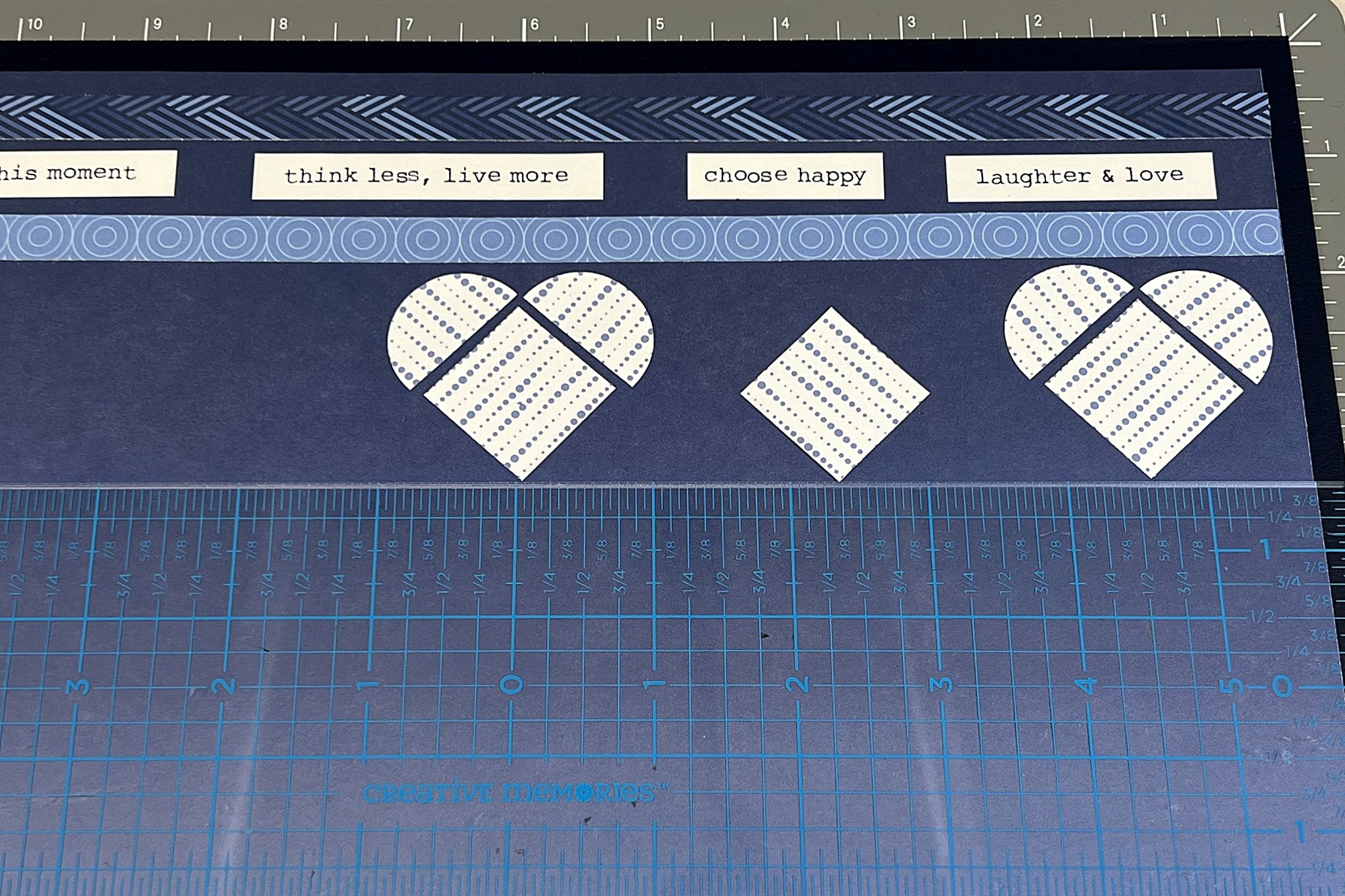 A Primary Palette Project: Blue Scrapbook Layout – The Pages