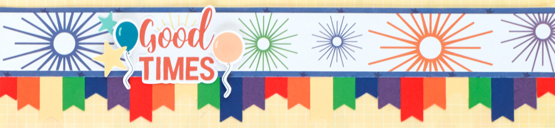 Paint the Town With These Rainbow Scrapbook Banner Borders and DIY Card ...