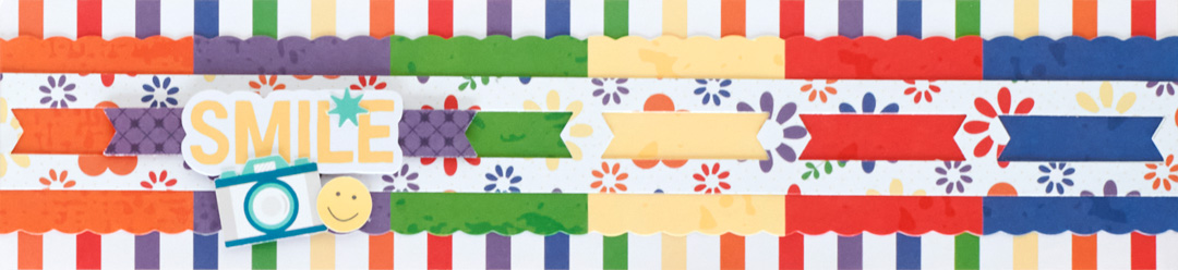 Paint the Town With These Rainbow Scrapbook Banner Borders and DIY Card ...