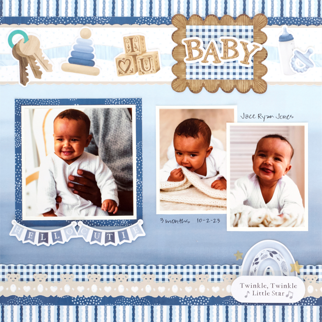 Remember Every Moment With This Baby Scrapbook Layout – The Pages