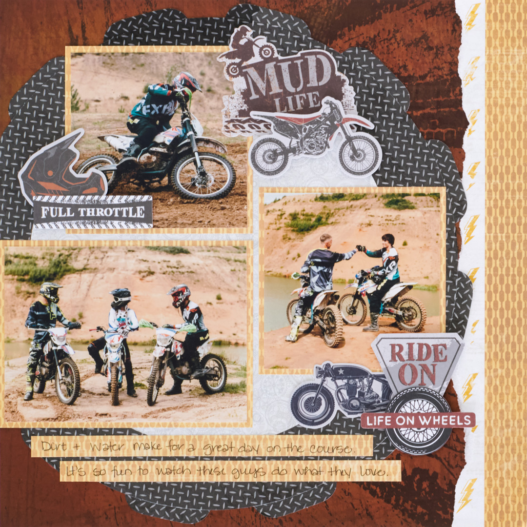 Go Full Throttle With This Off-Road Scrapbook Layout! – The Pages
