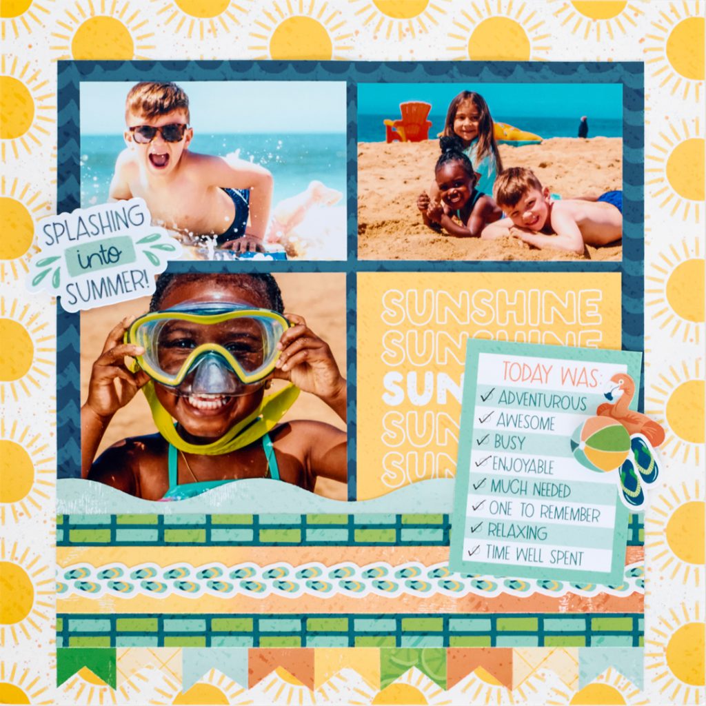 A Layout to Show Off Your Summer – The Pages