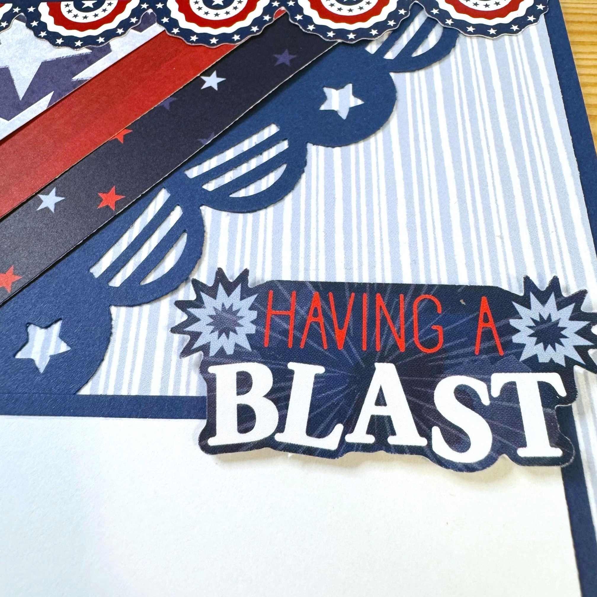 A Red, White and Blue Independence Day Layout – The Pages