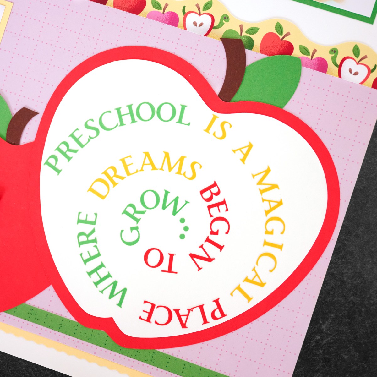 Core Creativity: School Themed Scrapbook Layout – The Pages