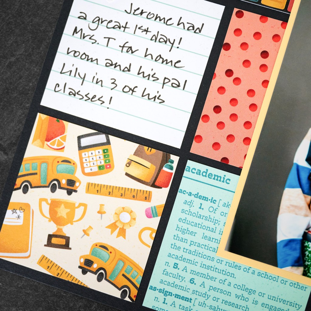 Take Note Of This School Themed Scrapbook Layout – The Pages