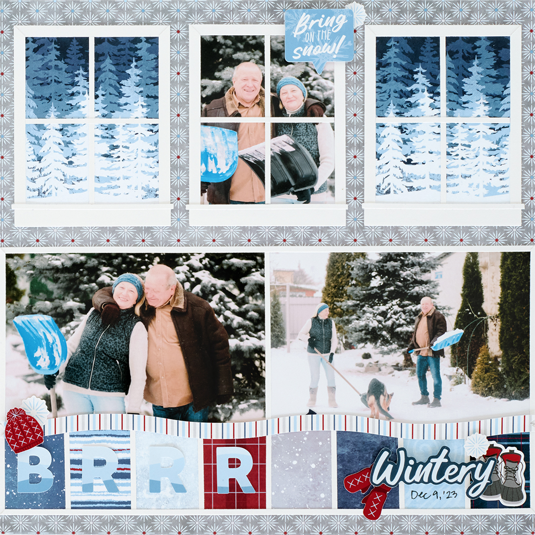 Watch the Snowfall With This Winter Layout – The Pages