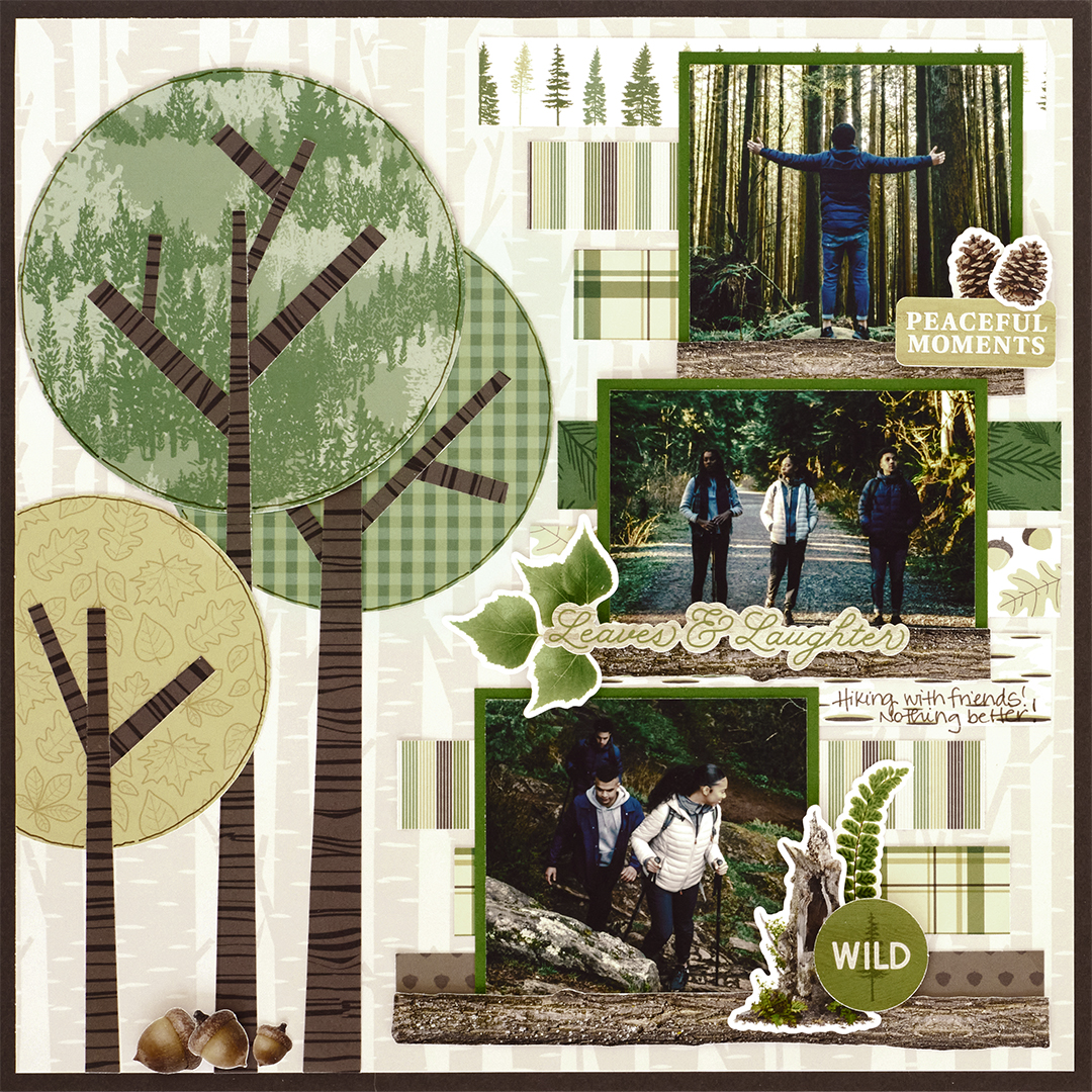 Create a Peaceful Forest Scene with This Woodsy Layout – The Pages