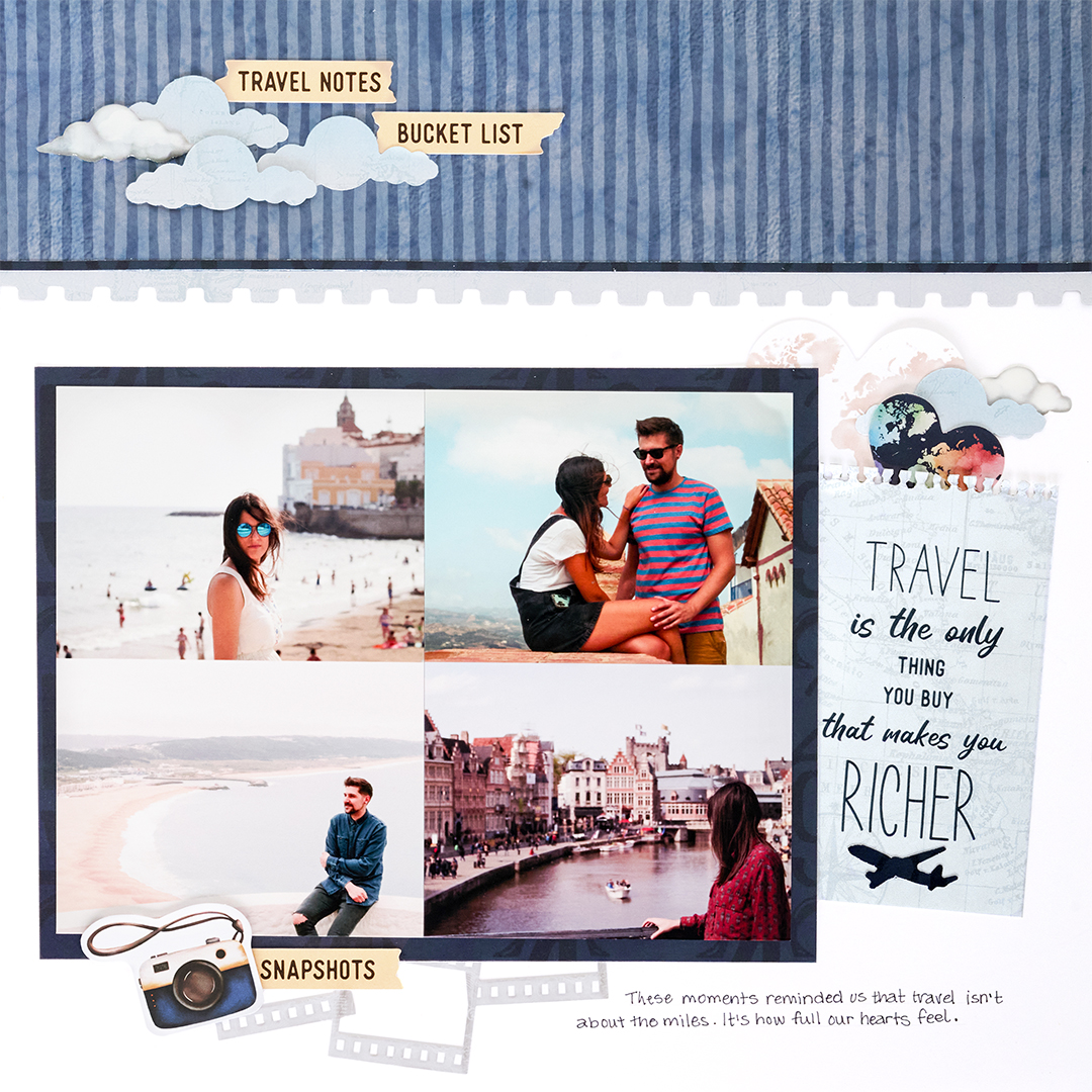 Create a Travel Scrapbook Layout With the Global Getaway Collection