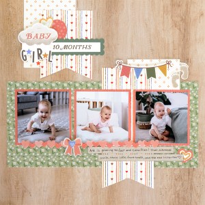 Sweet Moments: A Baby Milestone Scrapbook Layout – The Pages